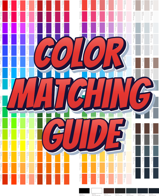 Color Matching Guide (Printed Transfer) – DTF Eagle